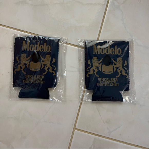Modelo | Dining | Modelo Navy Blue With Gold Logo Beer Koozie | Poshmark